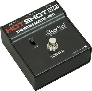 radial engineering hotshot dm1 microphone signal muting footswitch