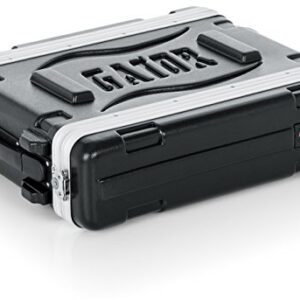 Gator Lightweight Molded 2U Rack Case with Heavy Duty Latches; Shallow 14.25' depth (GR-2S)