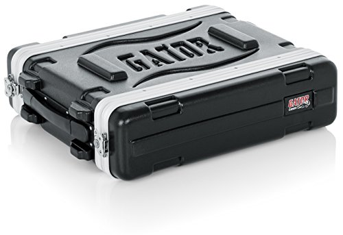 Gator Lightweight Molded 2U Rack Case with Heavy Duty Latches; Shallow 14.25' depth (GR-2S)