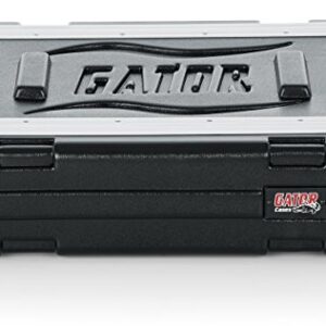 Gator Lightweight Molded 2U Rack Case with Heavy Duty Latches; Shallow 14.25' depth (GR-2S)