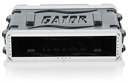 Gator Lightweight Molded 2U Rack Case with Heavy Duty Latches; Shallow 14.25' depth (GR-2S)