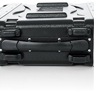 Gator Lightweight Molded 2U Rack Case with Heavy Duty Latches; Shallow 14.25' depth (GR-2S)