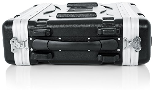 Gator Lightweight Molded 2U Rack Case with Heavy Duty Latches; Shallow 14.25' depth (GR-2S)