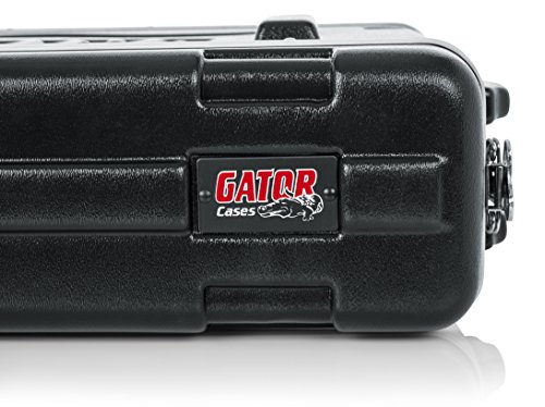 Gator Lightweight Molded 2U Rack Case with Heavy Duty Latches; Shallow 14.25' depth (GR-2S)