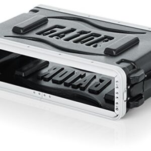 Gator Lightweight Molded 2U Rack Case with Heavy Duty Latches; Shallow 14.25' depth (GR-2S)