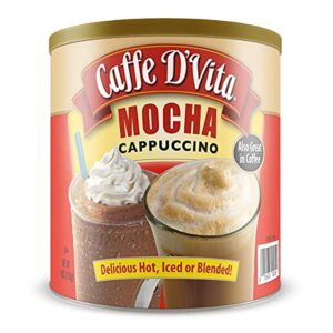 caffe d’vita mocha cappuccino 4 lb. can (64 oz.)