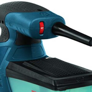 BOSCH ROS20VSK Palm Sander 2.5 Amp 5 in. Corded Variable Speed Random Orbital Sander/Polisher Kit with Dust Collector and Hard Carrying Case, Blue