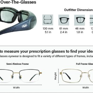 Global Vision Outfitter Foam Padded Fits Over Most Glasses Clear Lenses