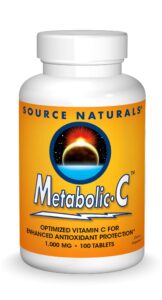 source naturals metabolic c, 1000mg vitamin c - 100 tablets