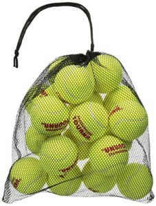 tourna mesh carry bag of 18 tennis balls