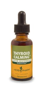 herb pharm thyroid calming liquid herbal formula for endocrine system support - 1 ounce