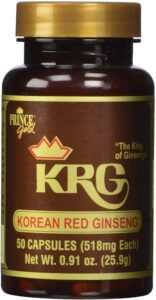 prince of peace korean red ginseng capsules, 50 count