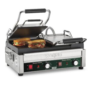 waring commercial wfg300 panini grill, 23.25x19.25x13.75, silver