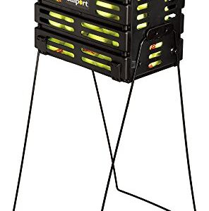 Tourna Ballport Tennis Ball Hopper Holds 80 Balls Durable and Lightweight – Black