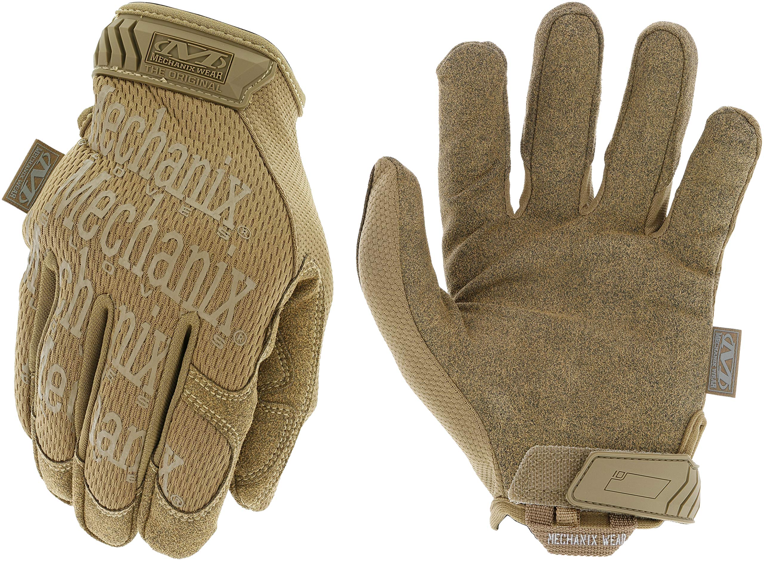 Mechanix Wear: The Original Tactical Work Gloves with Secure Fit, Flexible Grip for Multi-Purpose Use, Durable Touchscreen Safety Gloves for Men (Brown, XX-Large)