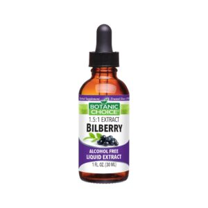 botanic choice bilberry alcohol free liquid extract, 1 fluid ounce