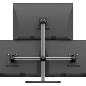 Atdec Quad/Triple/Dual/Single Monitor Desk Mount - Freestanding Base - Loads up to 17.6lb Flat or 13.5lb Curved - VESA 75x75, 100x100 - Quick Display Release, tilt, pan, Landscape/Portrait