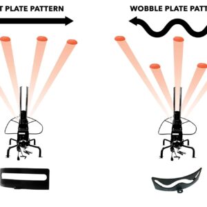 Do-All Outdoors Auto Adjustable Wobbler Kit For Fowl Play and Raven Clay Pigeon Skeet Thrower Traps , Black, Medium