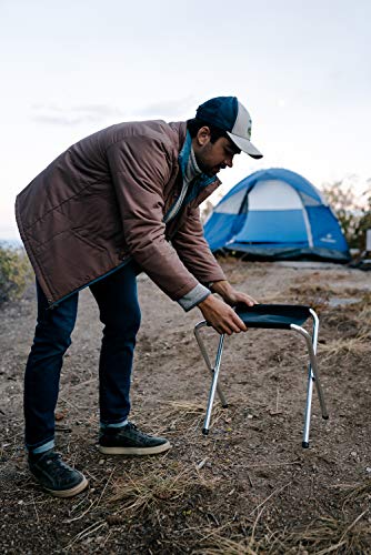 Stansport Folding Camp Stool (G-613-S) 15.7" L x 12.8" W x 15" H