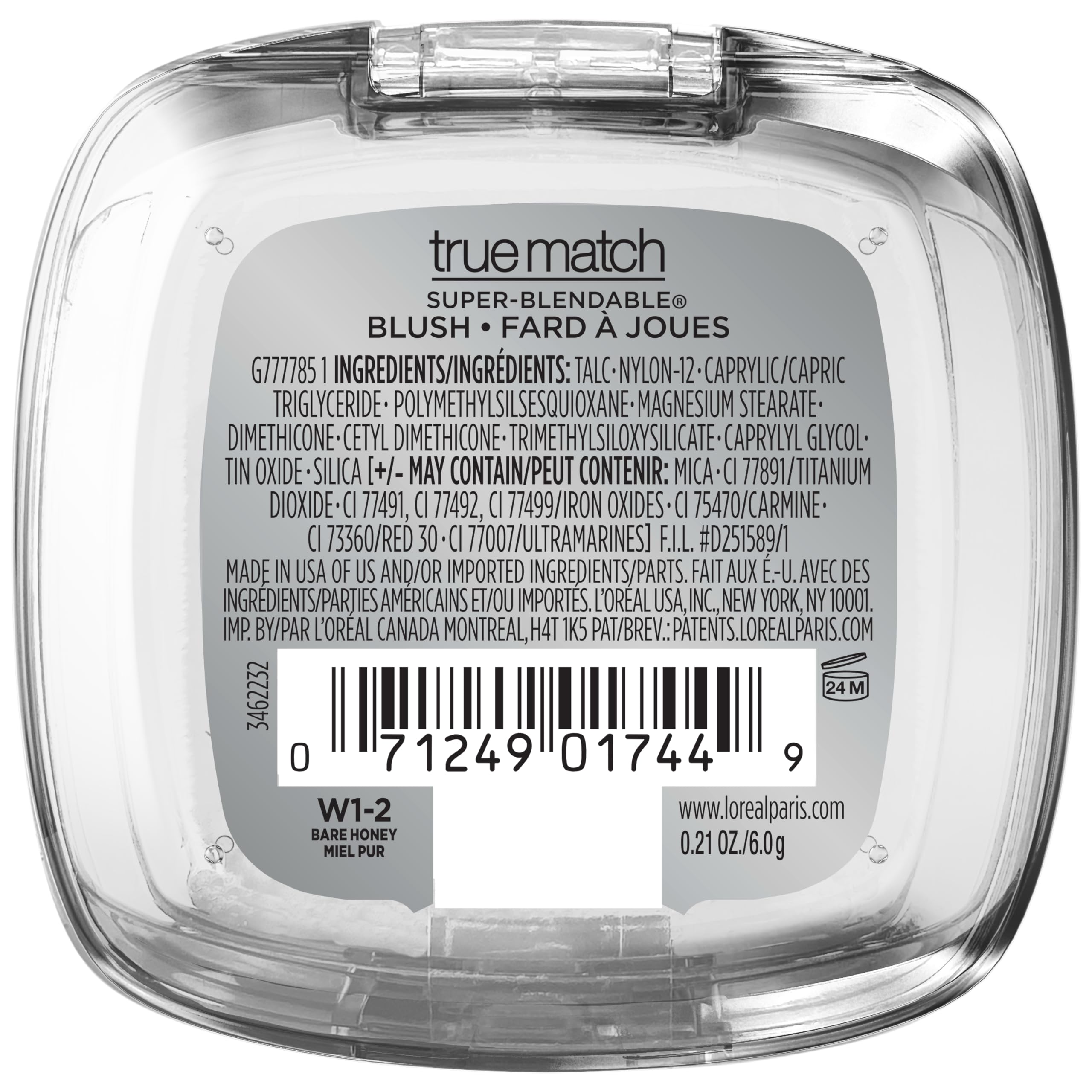 L'Oreal Paris True Match Super-Blendable Powder Blush, Bare Honey, 0.21 Oz (Packaging May Vary)