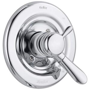 delta faucet lahara 17 series dual-function shower handle valve trim kit, chrome t17038 (valve not included), 4.00 x 4.00 x 5.00 inches