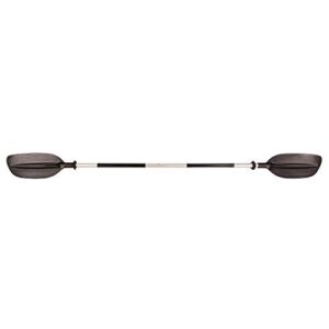 carlisle paddle gear day tripper aluminum 2-piece kayak paddle (black/silver, 240 cm)