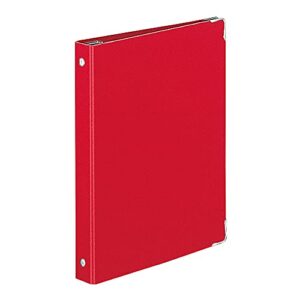 kokuyo color palette binder - a5 - 20 rings - red