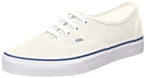 vans unisex's vans authentic skate shoes 8.5 (white/off white)