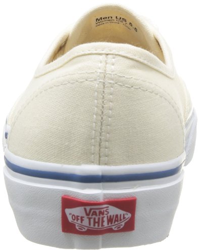 Vans Unisex's Vans Authentic Skate Shoes 8.5 (White/Off White)