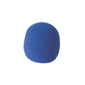 on-stage foam ball-type microphone windscreen, blue