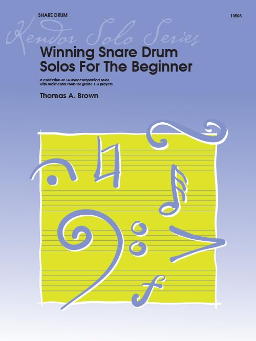 Winning Snare Drum Solos For The Beginner-Brown