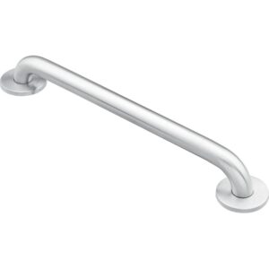 moen bathroom safety 18-inch stainless steel shower grab bar with concealed screws for handicapped or elderly, 8718