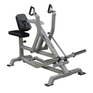 body-solid pro clubline (lvsr) leverage seated row machine - unilateral dual-axis, adjustable gas-assisted chest support, 360-degree grips