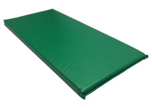 kindermat, rainbow designer mat, green, 2-inch thick rest mat