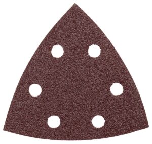 bosch sdtr060 detail triangle, hook & loop sanding sheet, brown 60 grit, 5-pack