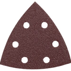 BOSCH SDTR120 3-3/4 In. 120 5-Piece Grit Detail Sander Abrasive Triangles for Wood,Brown