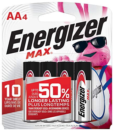 Energizer Max AA Batteries, 4 Count