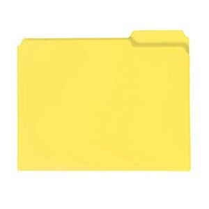 Smead Poly File Folder, 1/3-Cut Tab, Letter Size, Yellow, 24 Per Box (10504)