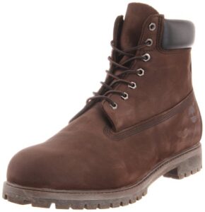 timberland men's 6 inch premium waterproof boot, dark chocolate, 9