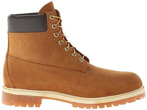 Timberland Men's 6 inch Premium Waterproof Boot, Rust Nubuck, 9.5