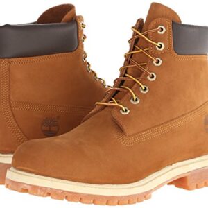 Timberland Men's 6 inch Premium Waterproof Boot, Rust Nubuck, 9.5