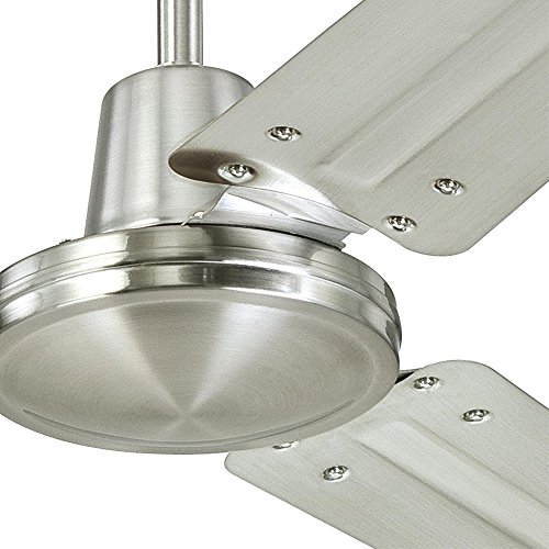 Westinghouse Westinghouse 7861400 Industrial 56-Inch Three Indoor Ceiling Fan, Brushed Nickel Steel Blades