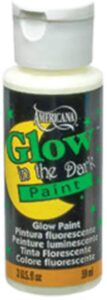 decoart ds50-3 glo in the dark medium, 2oz, white