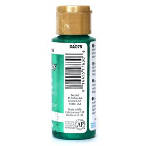 DecoArt Dazzling Metallics 2-Ounce Crystal Green Acrylic Paint