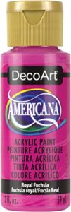 decoart americana acrylic paint, 2-ounce, royal fuchsia