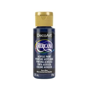 decoart americana acrylic paint, 2-ounce, navy blue