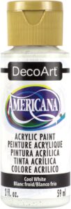 decoart americana acrylic paint, 2-ounce, cool white