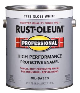 rust-oleum 7792-402 gallon gloss white enamel, 1 gallon (pack of 1)