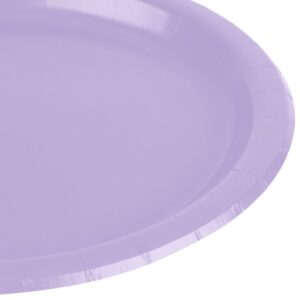 Lavender Round Paper Plates - 10" (20 Pc) - Perfect for Parties, Picnics, & Everyday Meals