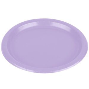 Lavender Round Paper Plates - 10" (20 Pc) - Perfect for Parties, Picnics, & Everyday Meals